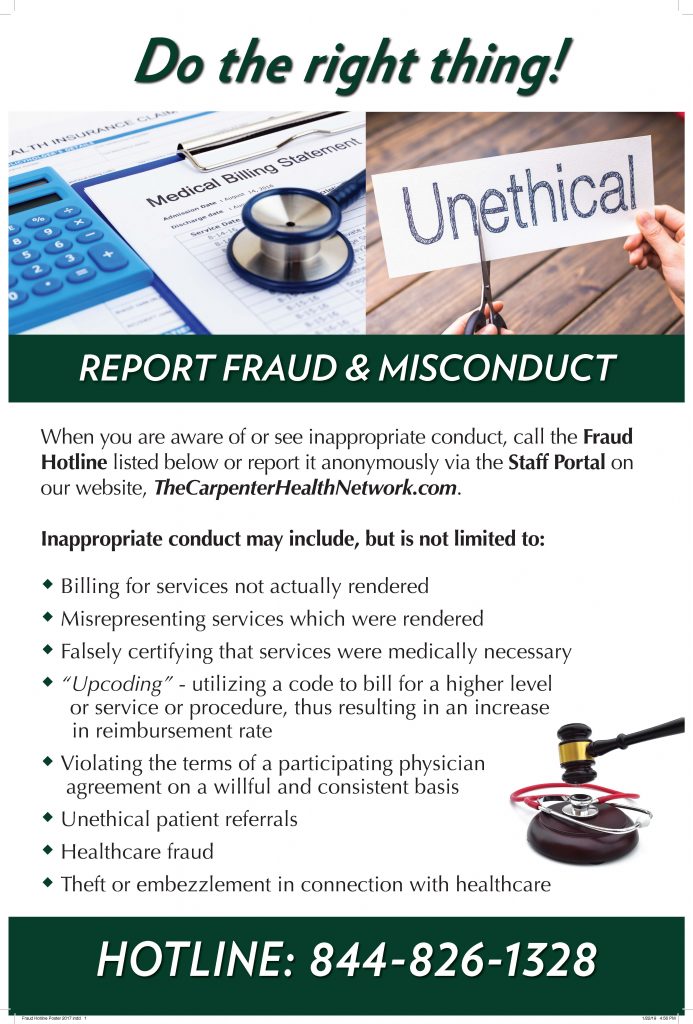 TCHN Fraud Hotline Poster [12×18] – S & S Printing