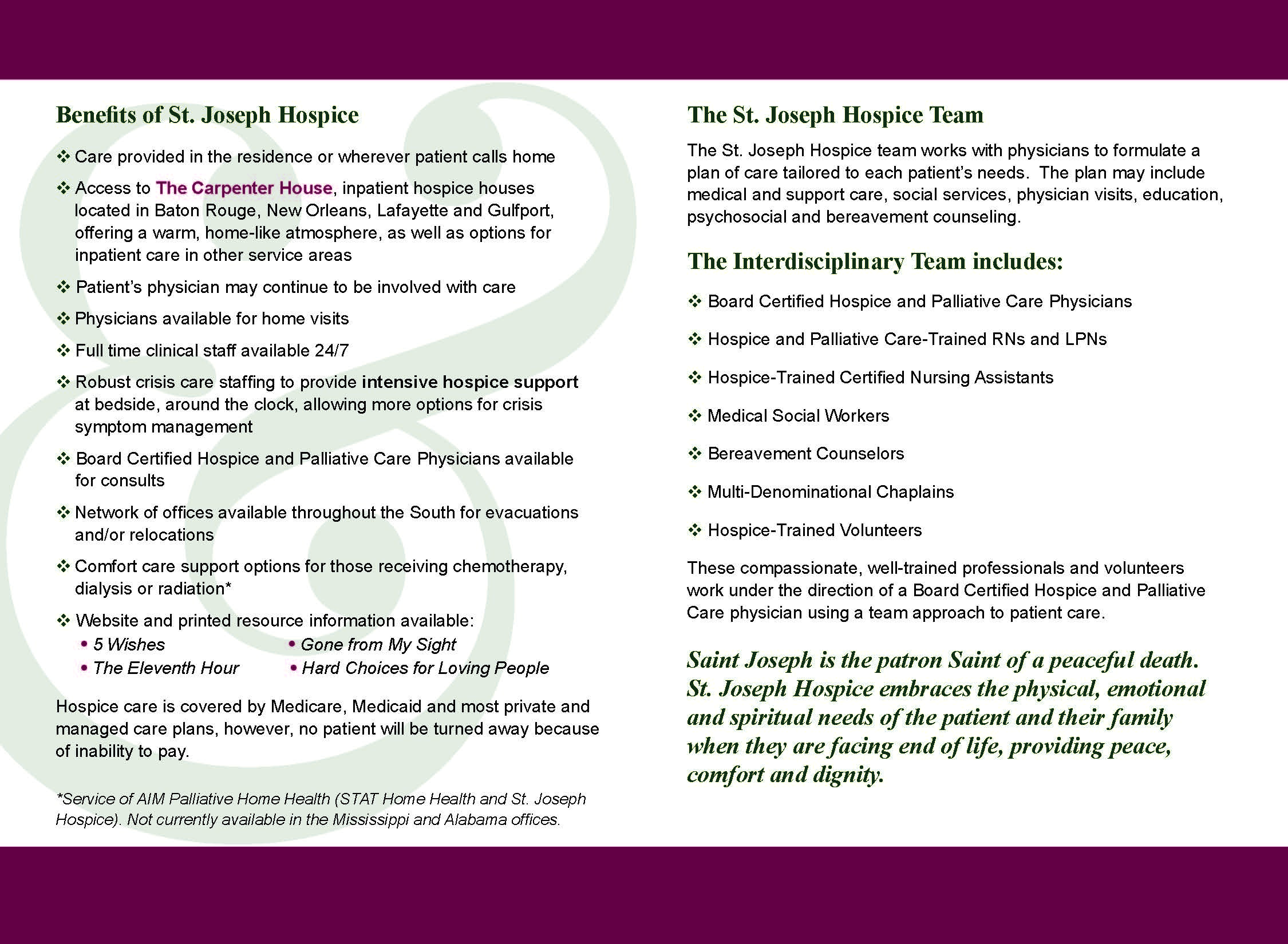 SJH General Clinical Brochure [8 x 11] – S & S Printing