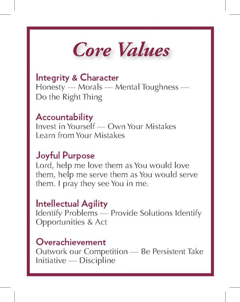 Palm Cards – Mission/Values – [4.25×5.5, 100# Lynx] – S & S Printing