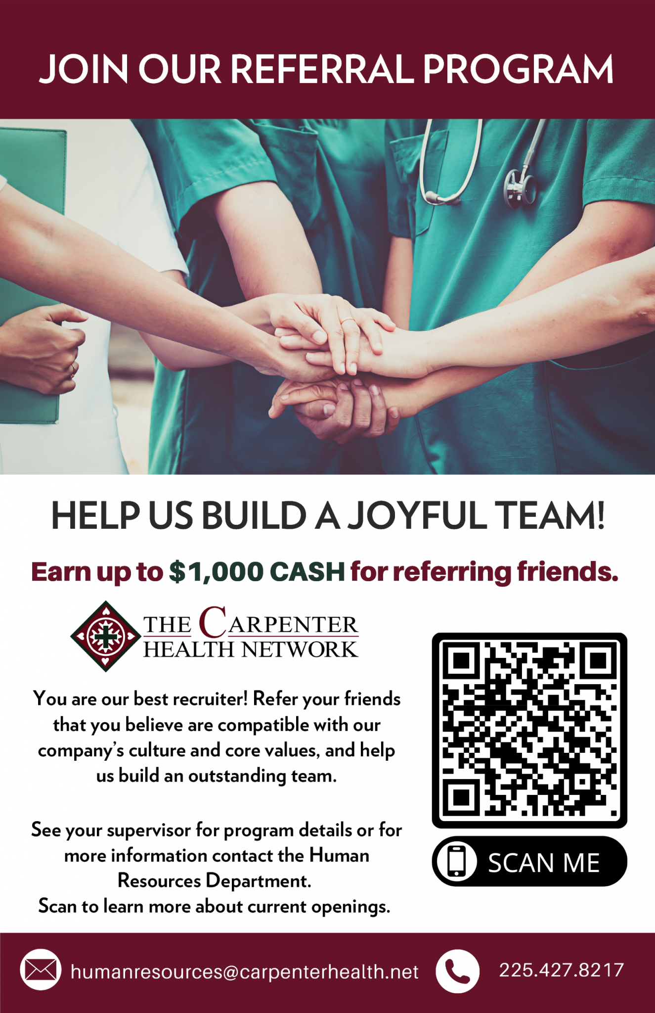Employee Referral Poster [11×17] – S & S Printing
