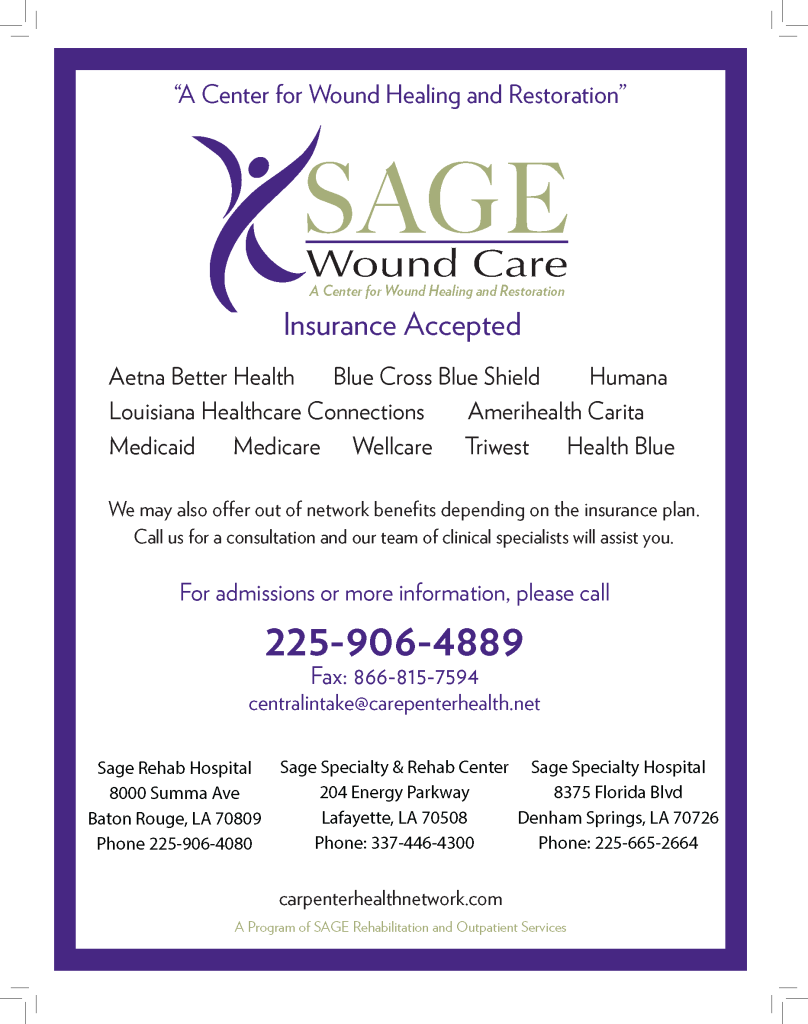 Insurance Flyer – SAGE Wound Care – S & S Printing