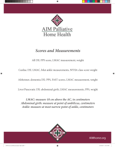 AIM Scores and Measurements Flyer – S & S Printing