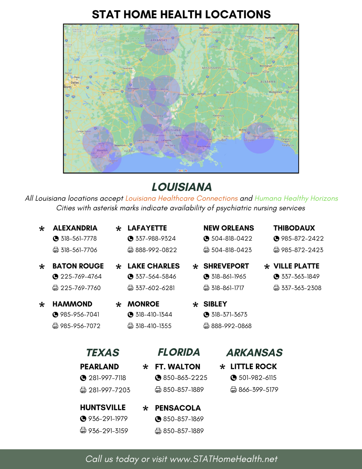 STAT Home Health Behavioral Psych Nursing Flyer Updated October 2023 ...